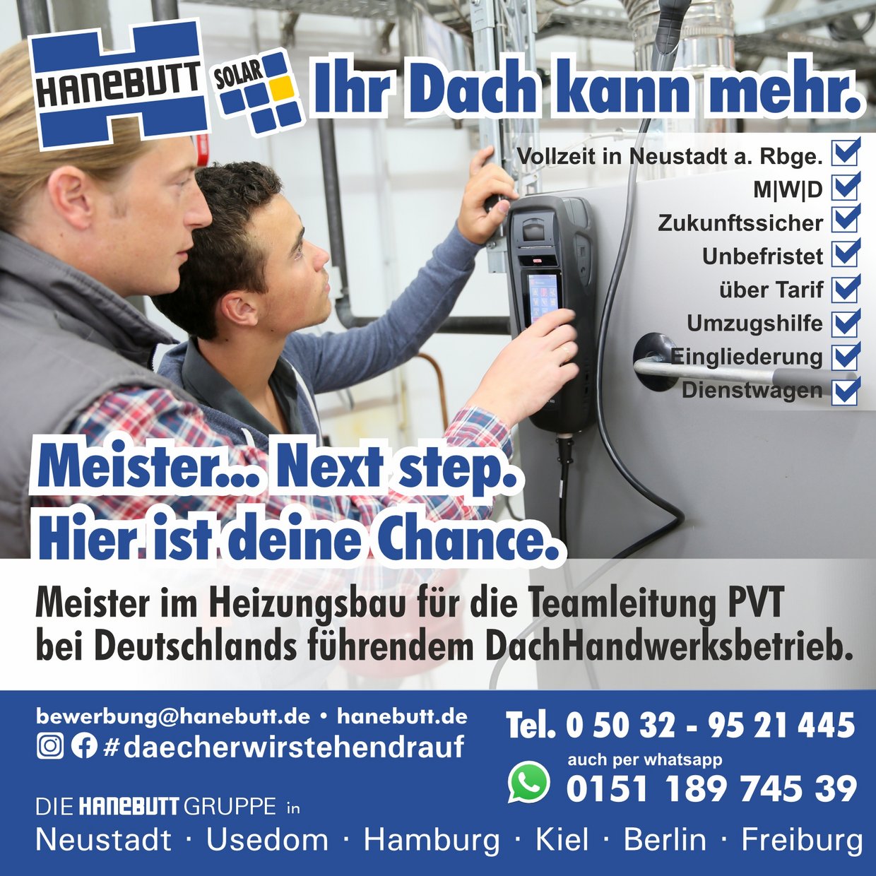 Jobs - Dachdecker Hanebutt